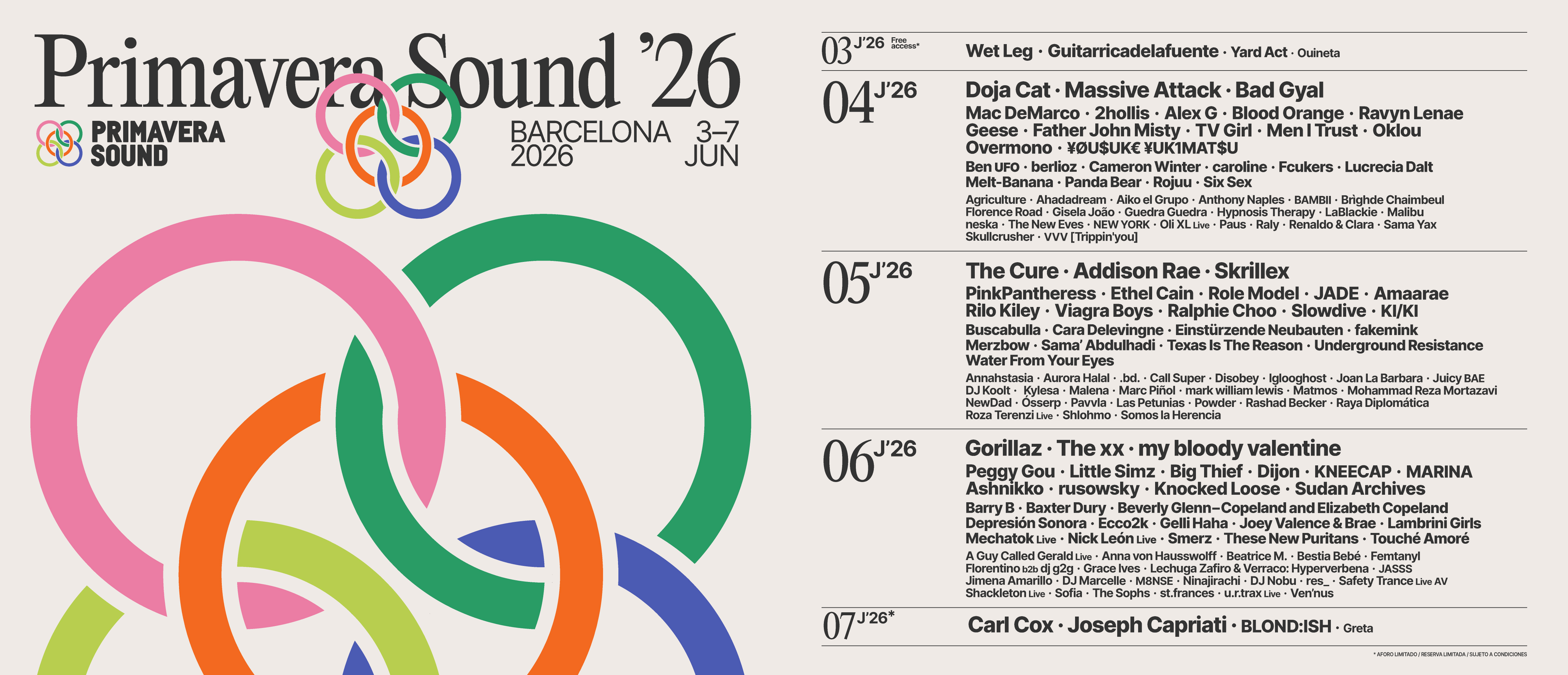 Primavera Sound Barcelona reveals its stunning lineup for 2026 with The ...
