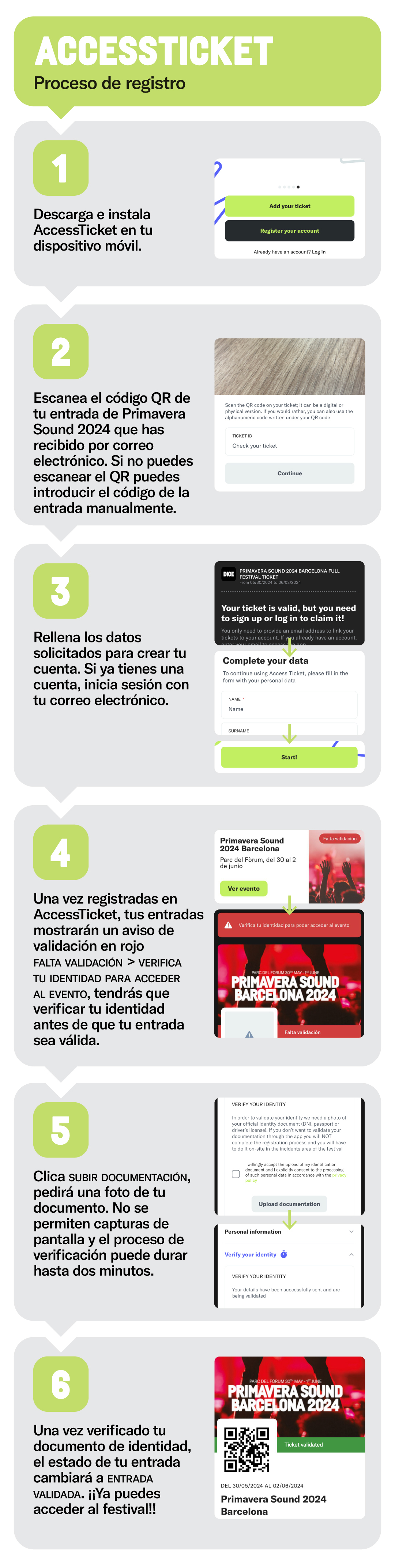AccessTicket - Reclama tu Ticket