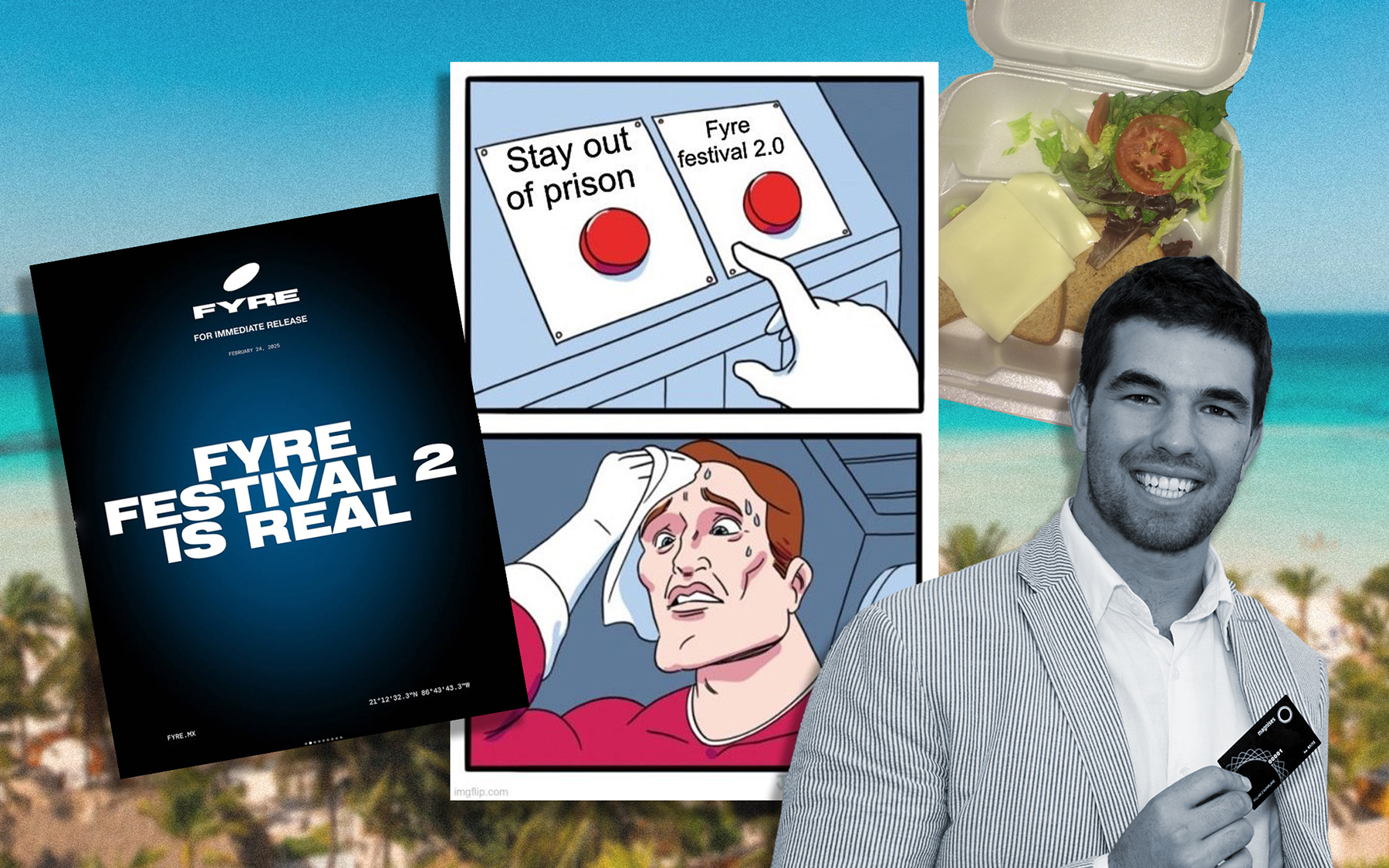 El Fyre Fest 2 está redi para la estafa, Alberto Quirón ataca a una ...