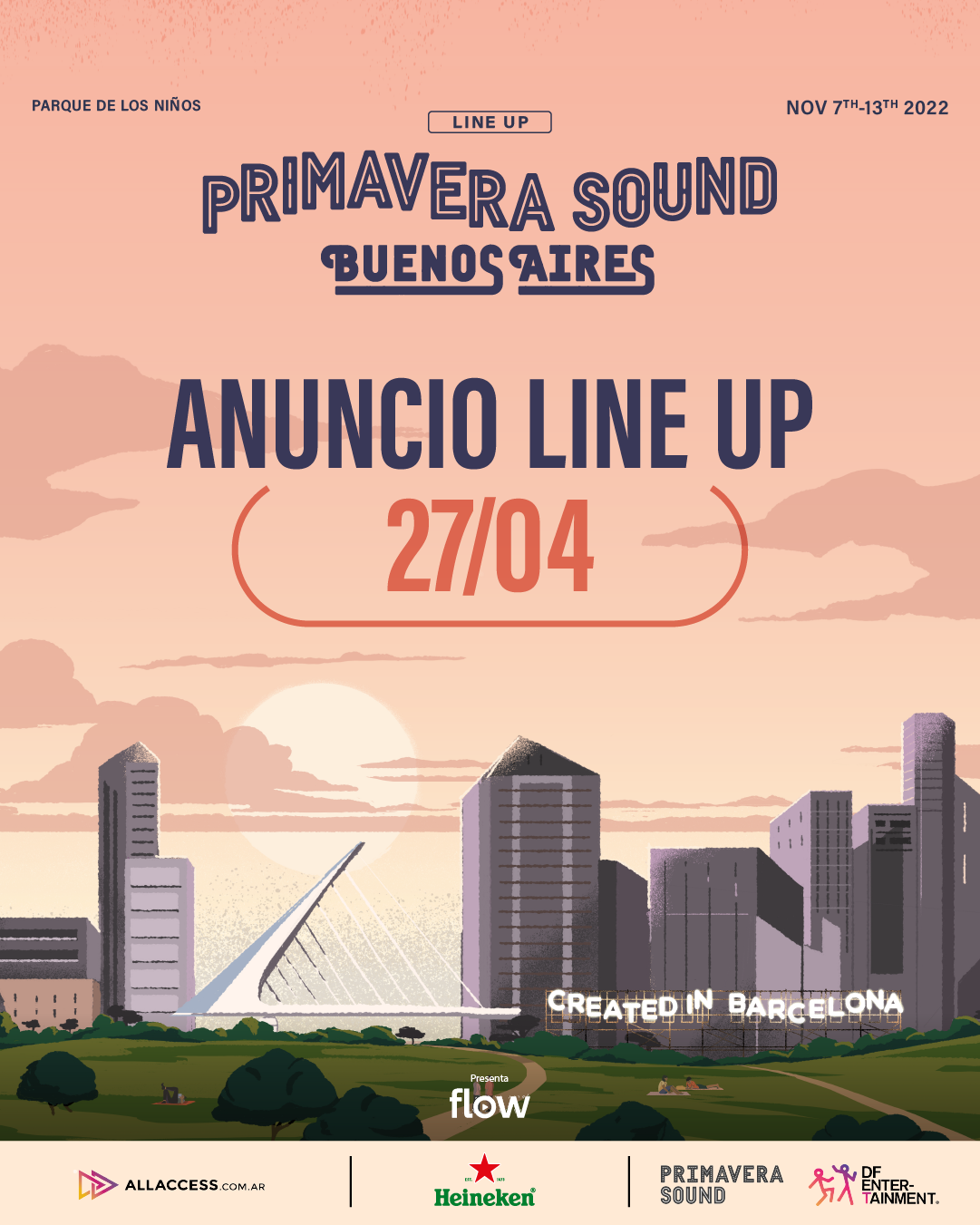 Programación Primavera Sound Buenos Aires 2022