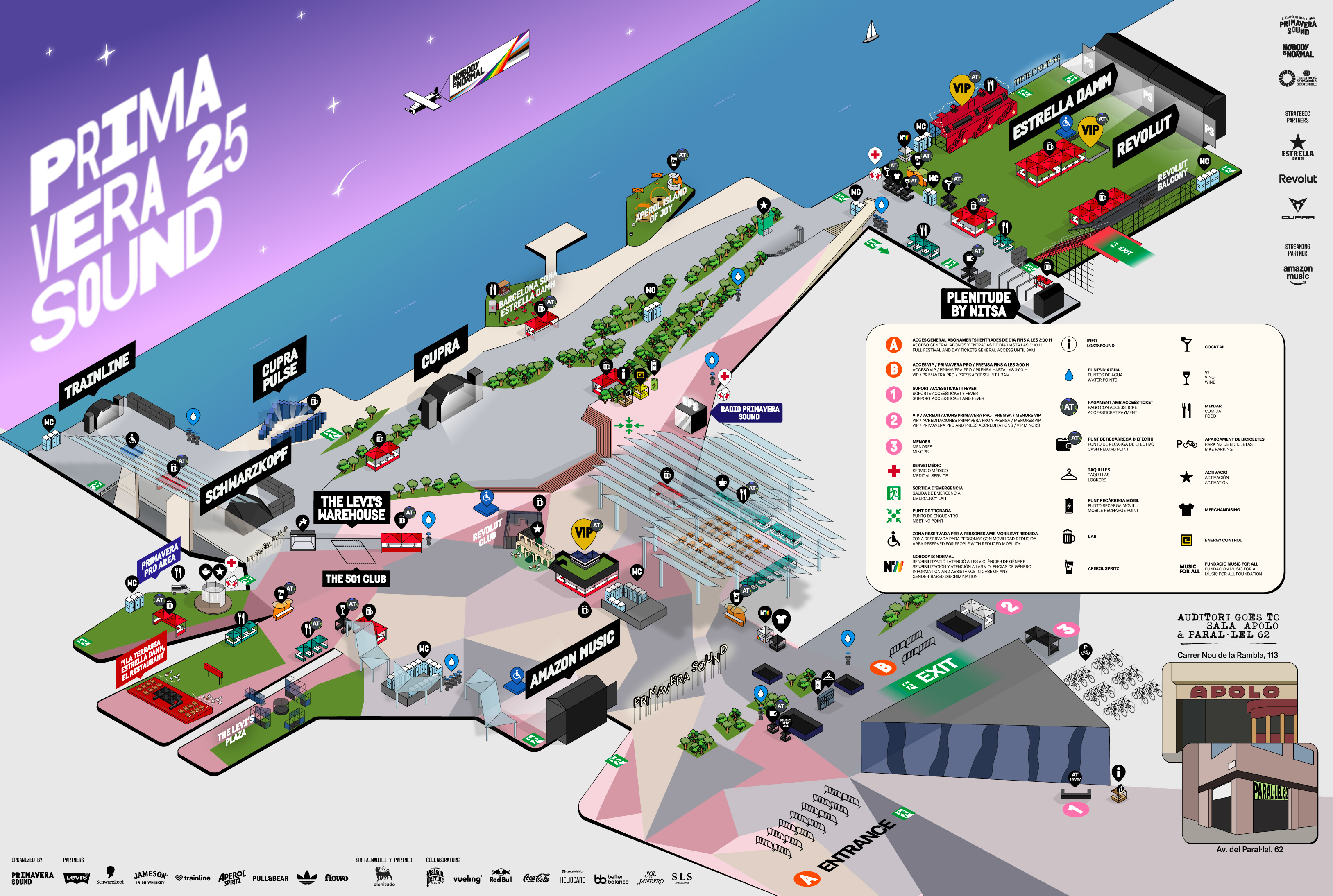 Map - Primavera Sound Barcelona